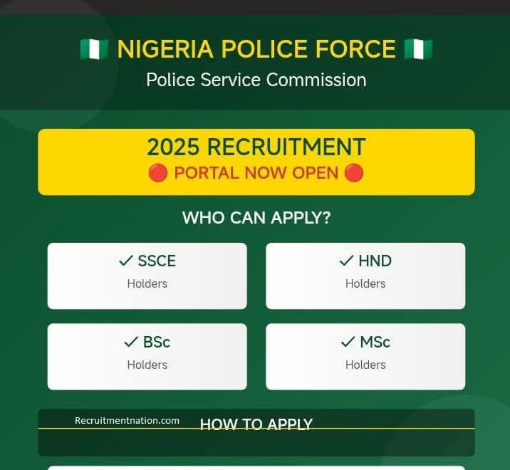 Nigerian Police Force Recruitment Portal 2025 | Everything You Need to Know - RECRUITMENT NATION